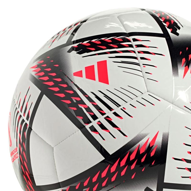 Piłka nożna Adidas Al Rihla Club Ball H57778 - biało-czarno-różowa 5 ...
